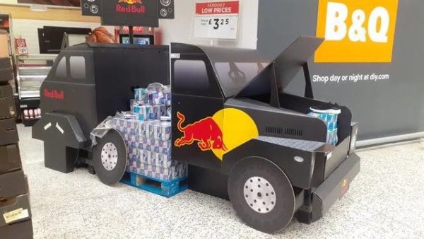 Red Bull Draws Customers’ Attention with its Exciting Cardboard Car POS ...