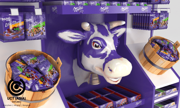Milka Captures Shoppers' Attention With An Eye-Catching Mascot Model ...